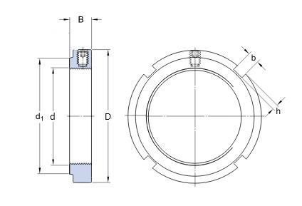 KMFE 10 SKF pojistná matice se stavěcím šroubem | Prumex.cz