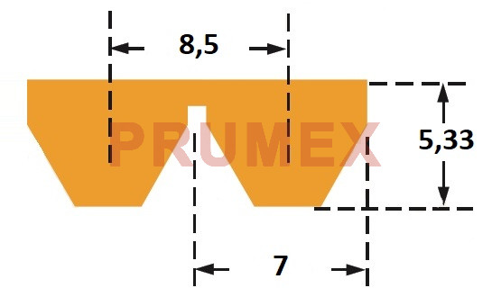 Klínový řemen 7M 690/2 Gates Polyflex JB | Prumex.cz