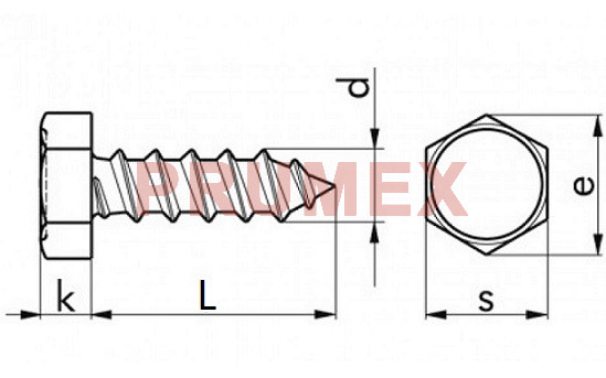 Šroub samořezný šestihran DIN 7976C 6,3x50 pozink | Prumex.cz