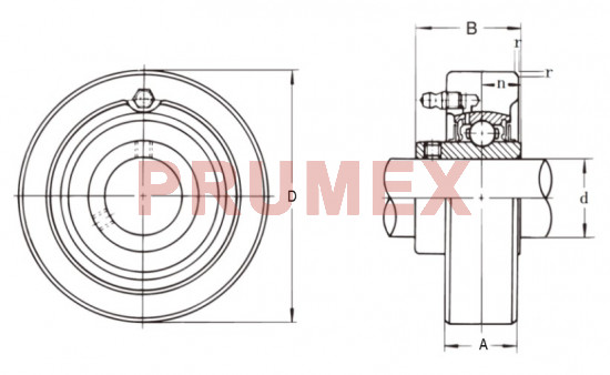 Nachi UCC 210 ložisková jednotka | Prumex.cz