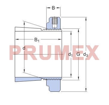 SKF H 320 E upínací pouzdro s maticí KMFE | Prumex.cz
