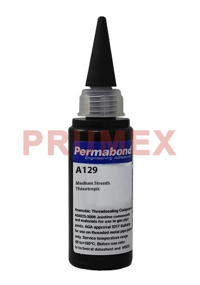 Permabond A 129 - 50 ml středněpevnostní nestékavé, anaerobní lepidlo | Prumex.cz