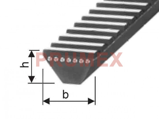 Klínový řemen 7M 670 Gates Polyflex | Prumex.cz