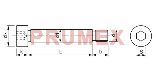 Šroub lícovaný inbus ISO 7379 M12 f9 16x40-12.9 | Prumex.cz