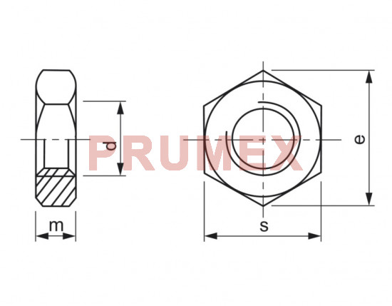 Matice DIN 934 M24 |10| GE321A | Prumex.cz