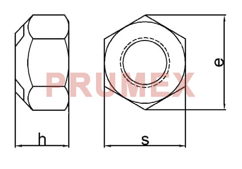 Matice samosvorná celokovová DIN 980 M12 |10| pozink | Prumex.cz